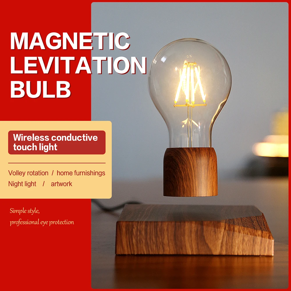 Magnetic Levitation Lamp Creativity Night Light Floating LED Bulb at ...