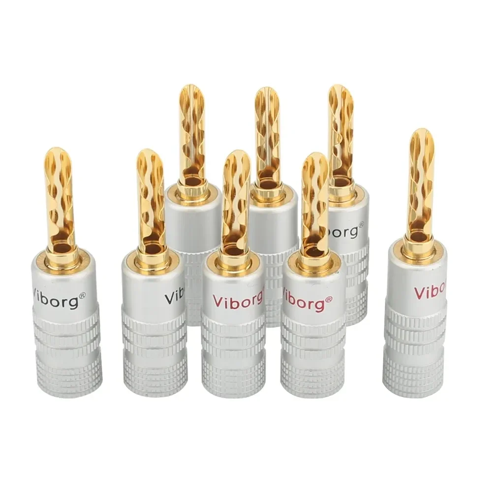 24K Gold Plated viborg Audio BFA Banana Plug Connector - AliExpress 44