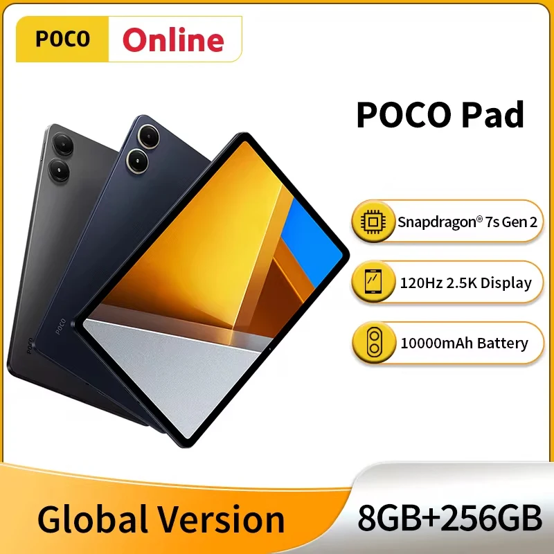 POCO-Pad-Global-Version-Tablets-RAM-8GB-ROM-256GB-10000mAh-Battery-33W ...