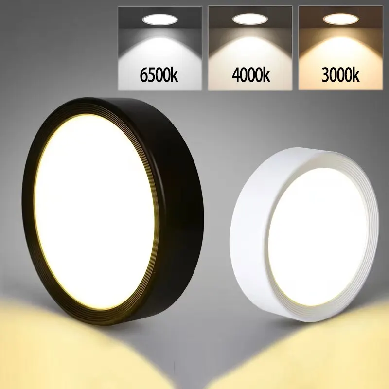 Luz De Teto LED Estilo Moderno Downlight 10w15w Moda Três Cores Lâmpada ...