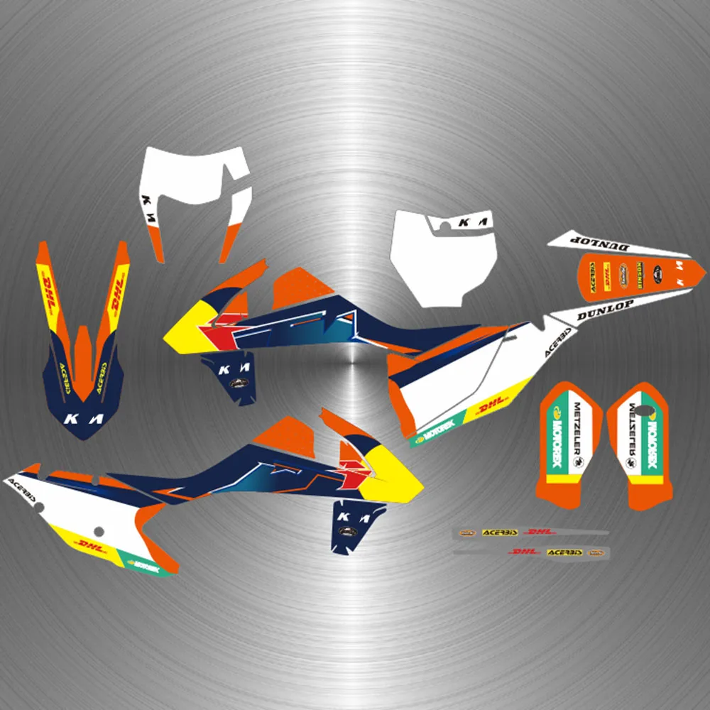 For KTM 125 250 300 350 450 500 SX SXF EXC EXCF XCW XCF 2011-2023 Graphics Decals Stickers Kit ...