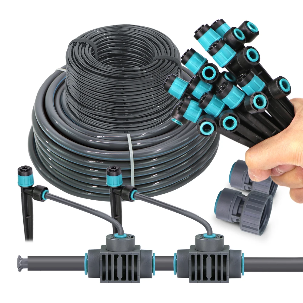 Durable 360° Watering System - Adjustable Sprayers, Quick Insert Lock ...