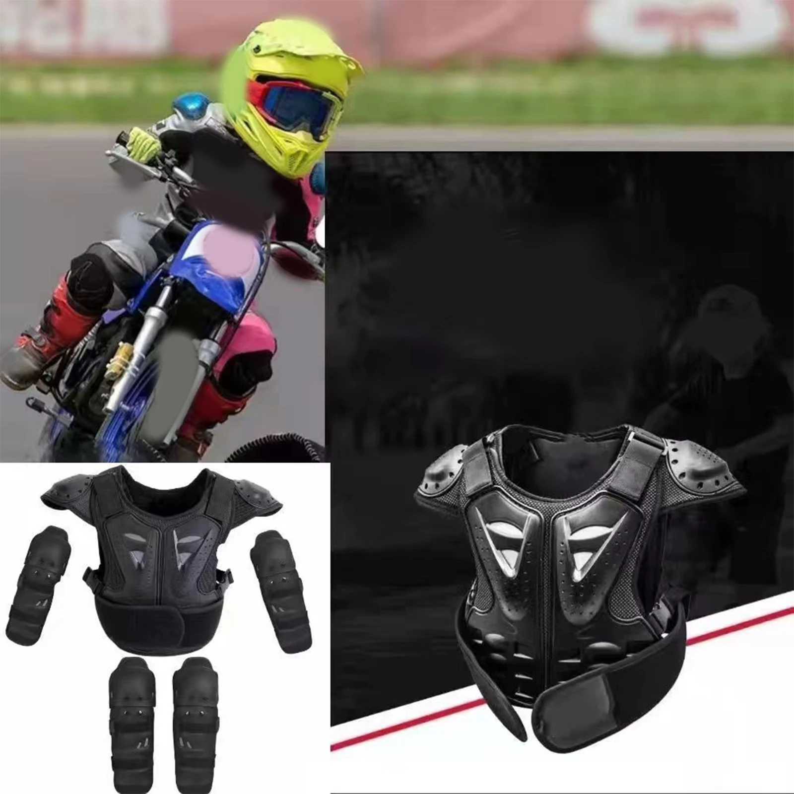 Kids-Motorcycle-Full-Body-Armor-Suit-Boys-Girls-Skating-Child-Dirt-Bike ...