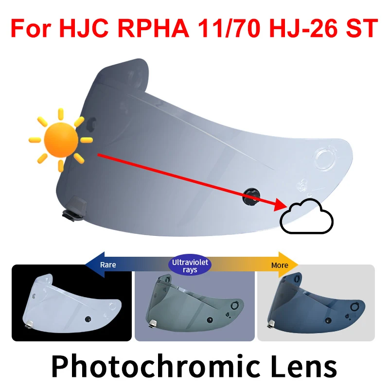 Photochromic-Visor-for-HJC-RPHA-11-PRO-RPHA-70-ST-HJ-26-Helmet-Shield ...