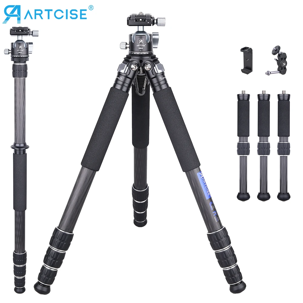 ARTCISE-CS70C-Pro-Multifunction-Carbon-Fiber-Tripod-Creative-Free ...