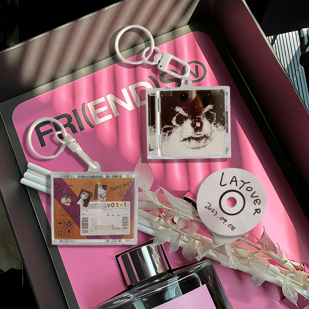 Llavero-acr-lico-NFC-Mini-CD-Kpop-TXST-ATEEZ-FRIENDS-LAYOVER-Album ...