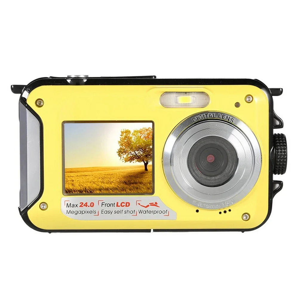 2.4MP Digital Camera Front Rear Dual Screen Selfie Camcorder 1080P FHD ...