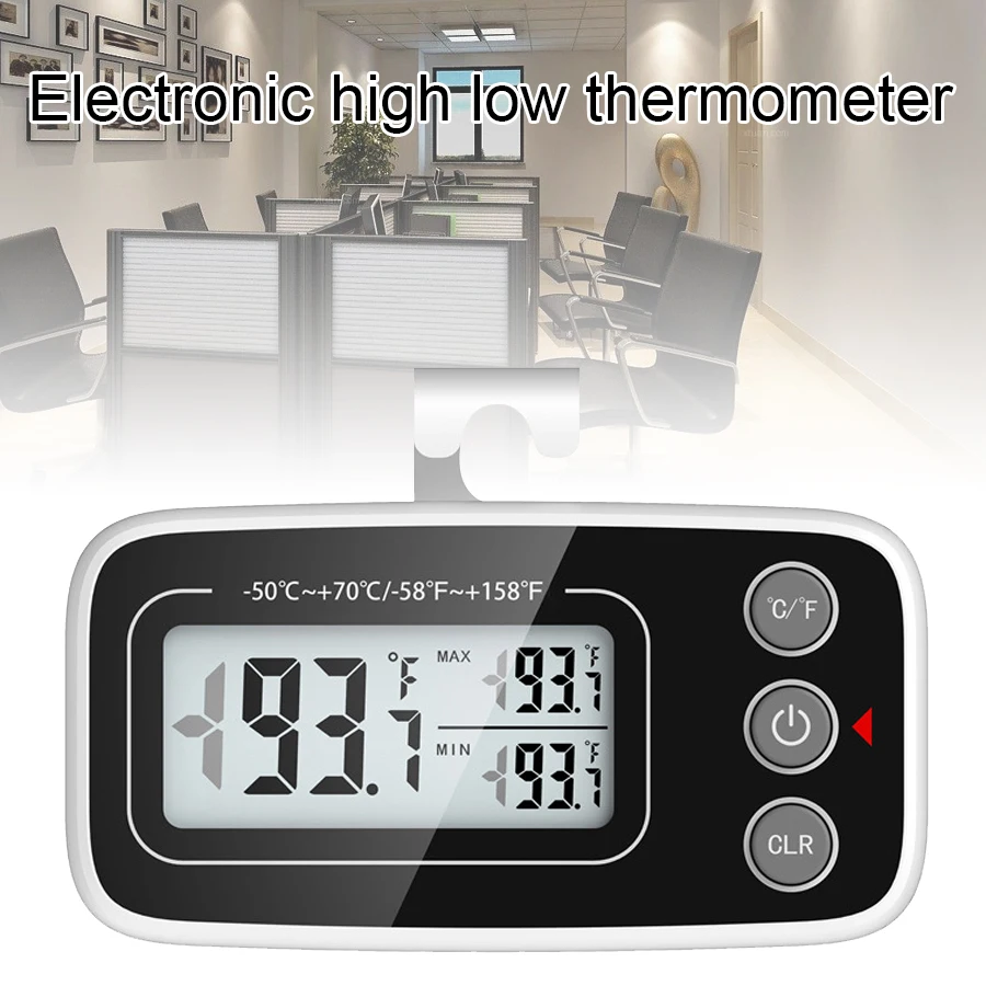Thermometer-LCD-Digital-Thermometer-Freezer-Thermometer-High-Low ...