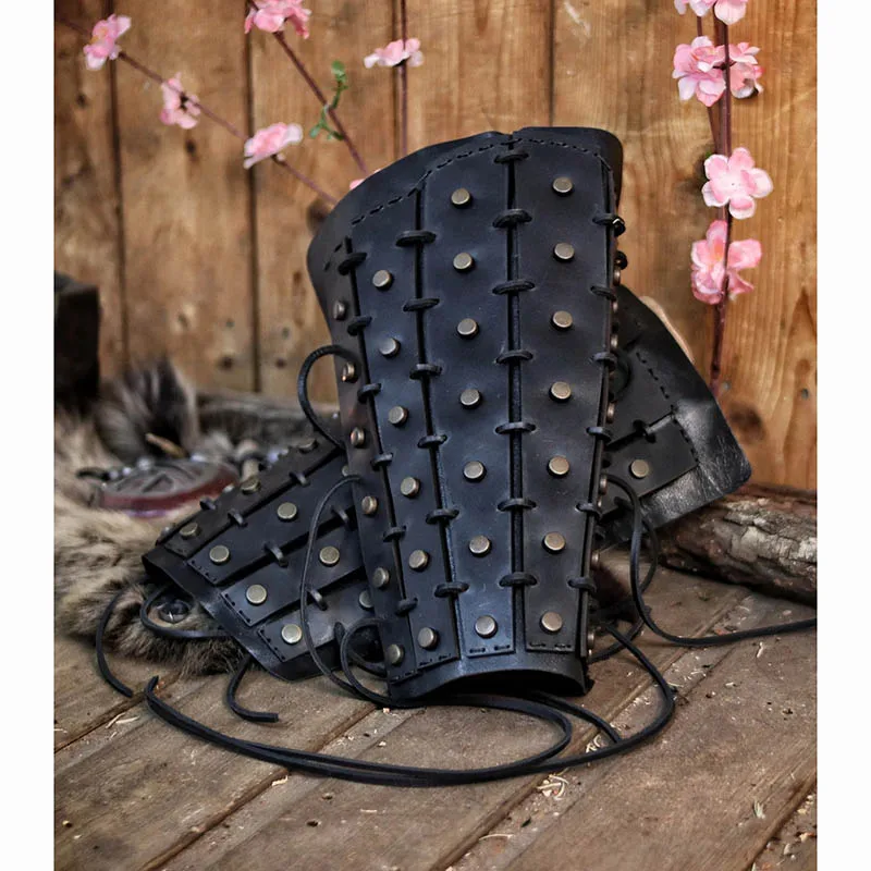 Samurai Leather Greaves