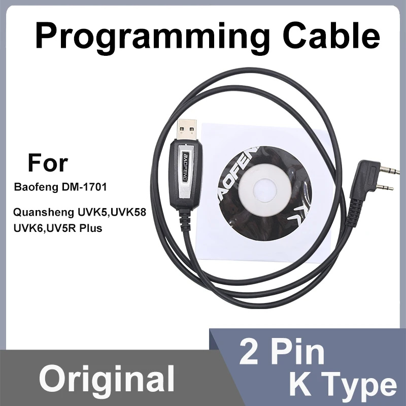 USB-Programming-Cable-for-Quansheng-UVK5-UVK6-Baofeng-DM-1701 ...