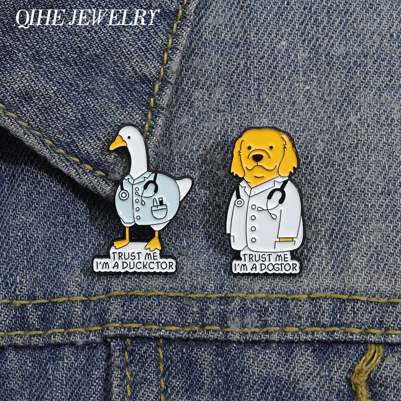 Creative-Animal-Doctor-Brooch-Enamel-Pins-TRUST-ME-I-M-A-DOGTOR ...