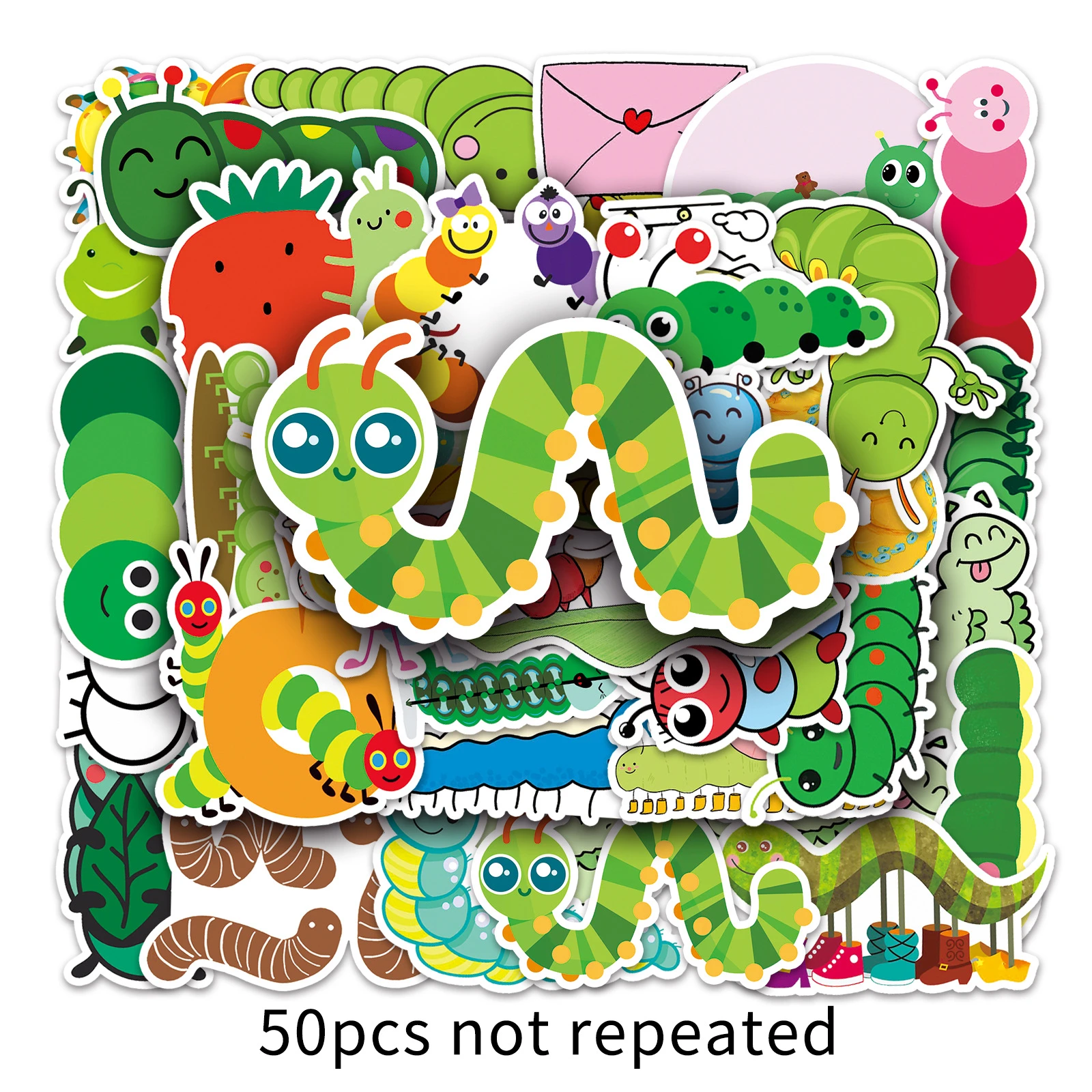 Stickers Aesthetic Children's Sticker Pack Stationery Caterpillar ...