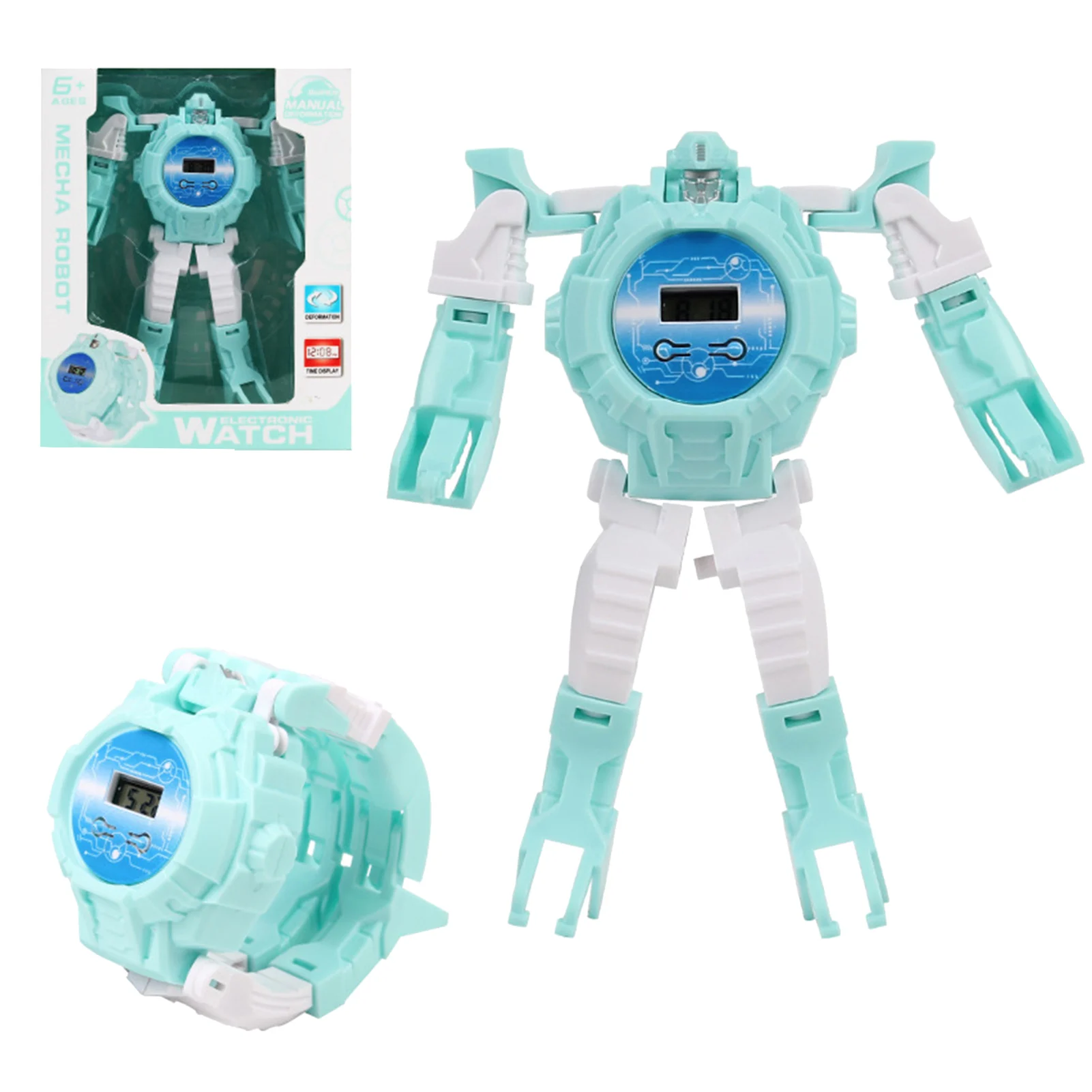 Creative Robot Transforming Kids Watch Transformation Toys - DealsCozy