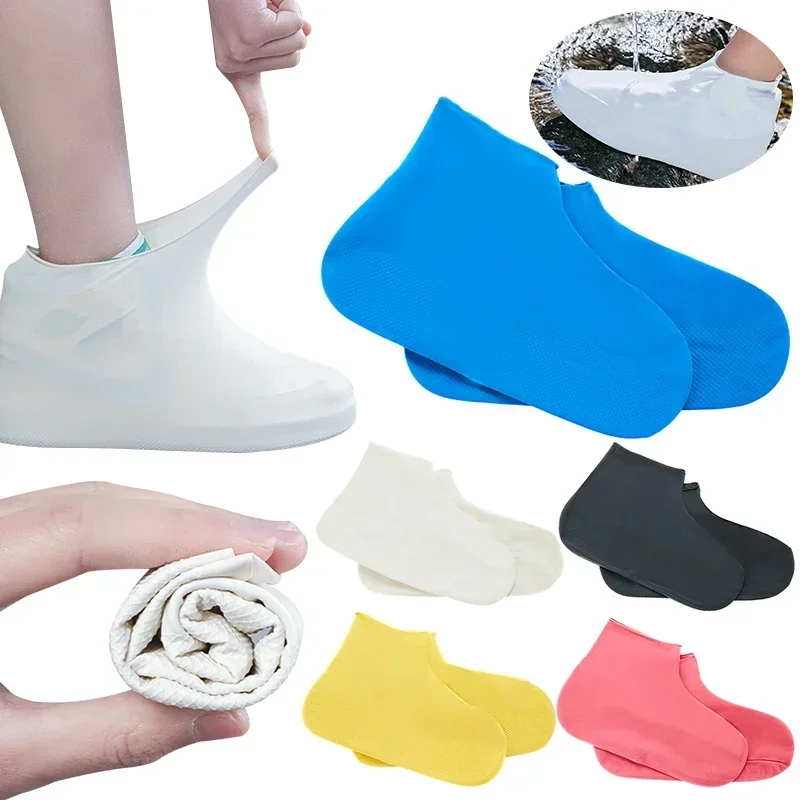 Reusable-Non-slip-Rain-Boots-Waterproof-Shoes-Covers-Rubber-Rain-Boot ...