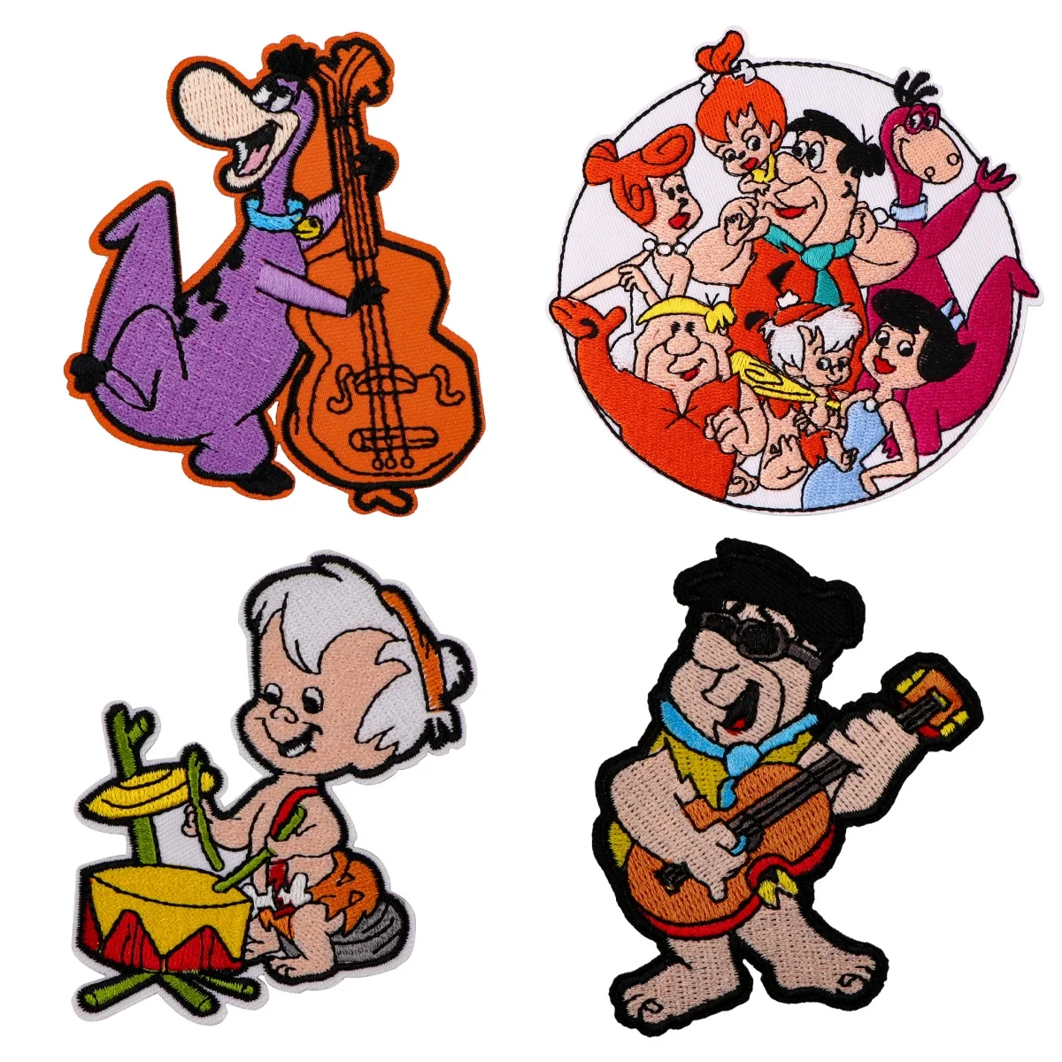 Funny Family Animation Embroidery Patch Iron On Patches For Clothing ...