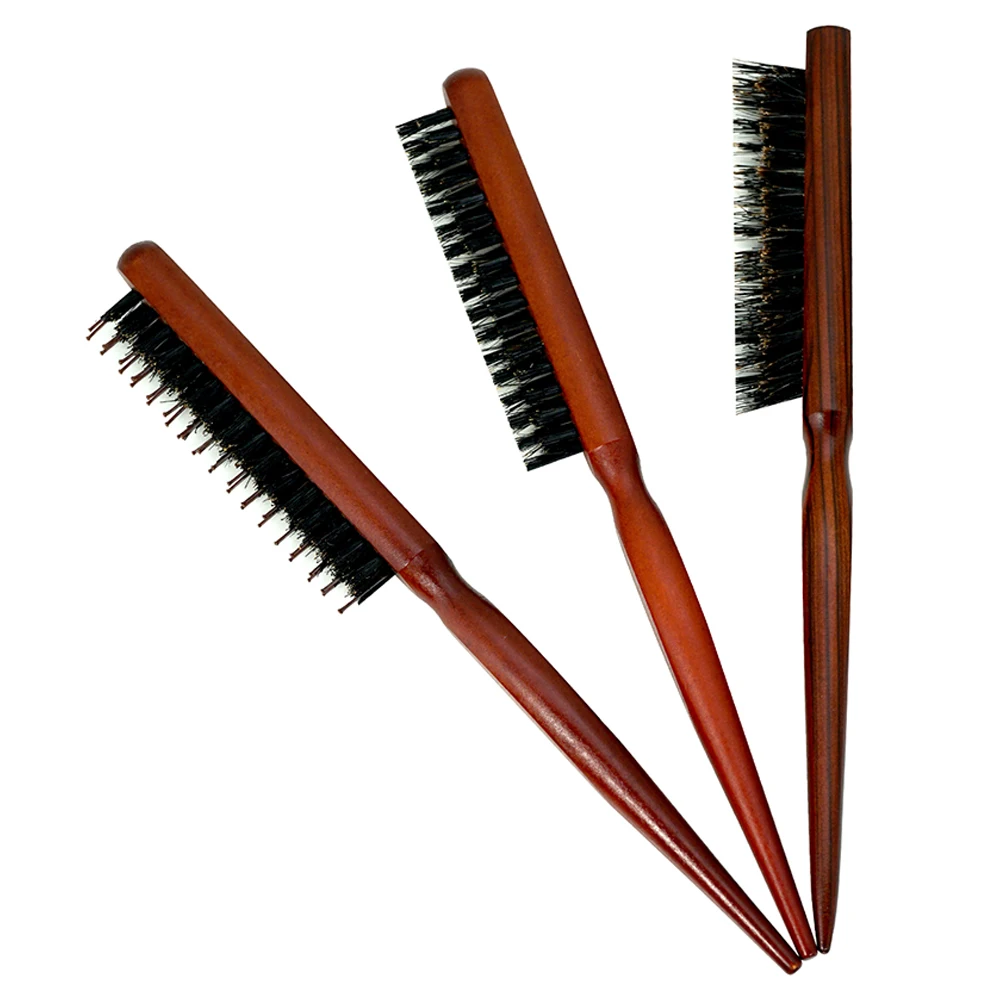 Natural-Soft-Bristle-Hair-Fluffy-Comb-Wood-Handle-Hair-Brush-Anti ...