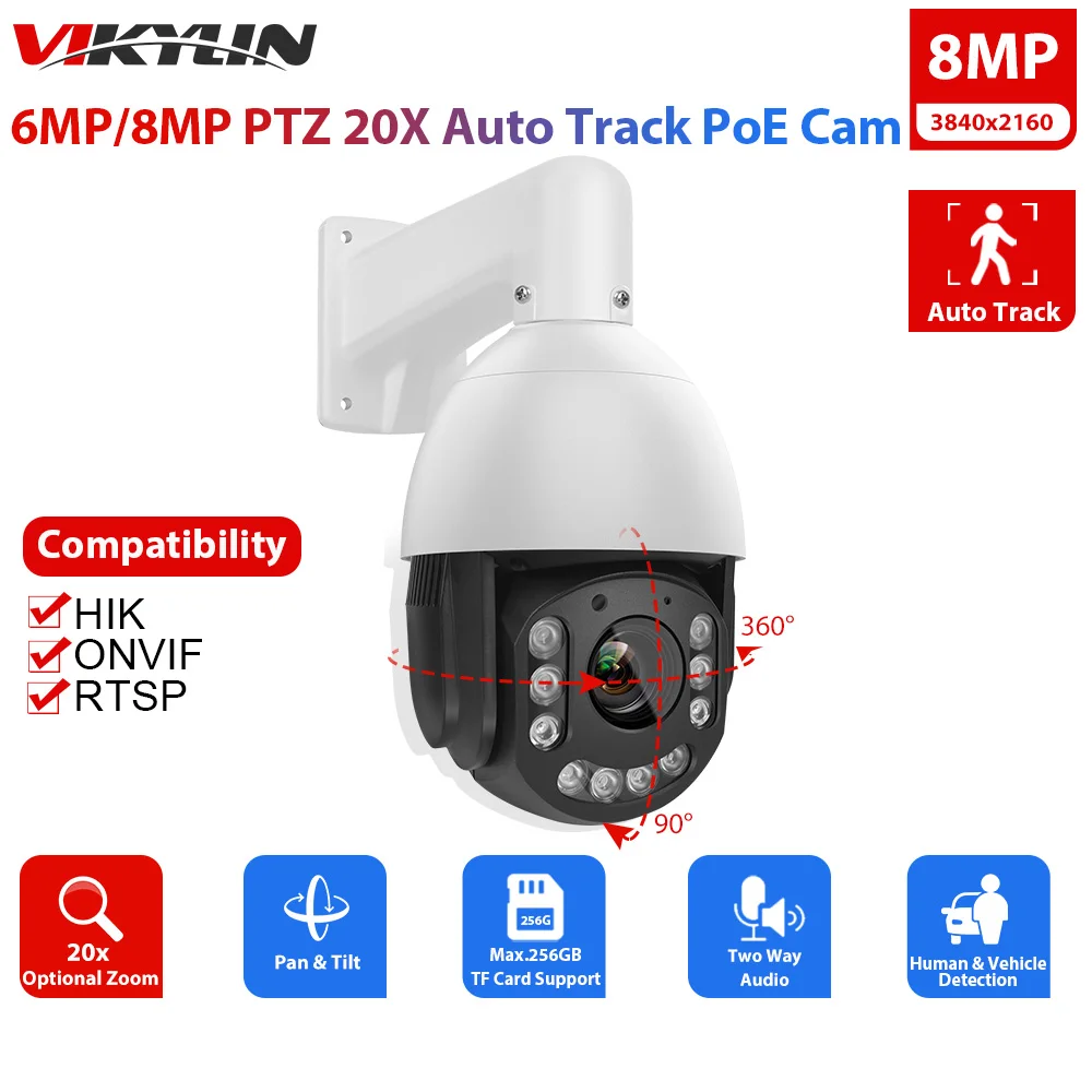 Vikylin-PTZ-20X-Zoom-Camera-6MP-8MP-4K-For-Hikvision-Compatible-PoE-IP ...