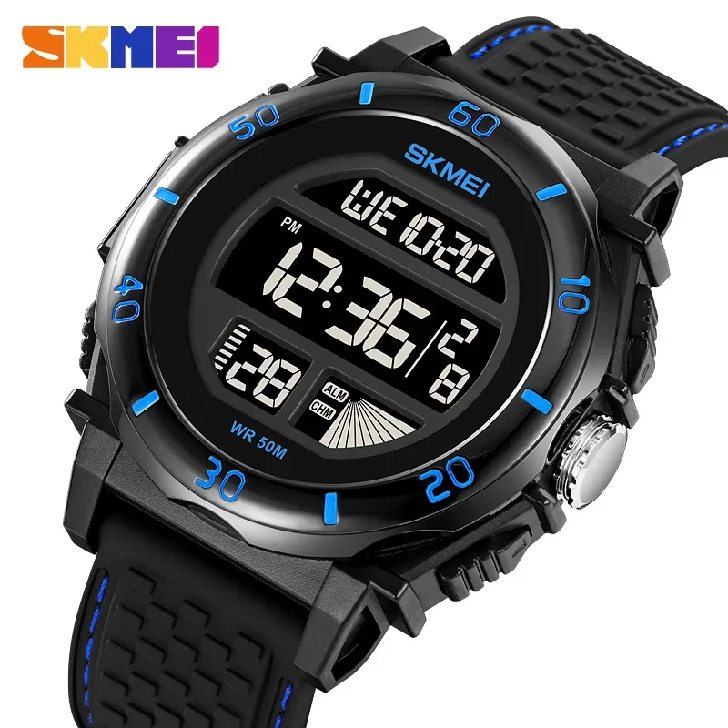 SKMEI-2099-Digital-Sport-Men-Watch-for-Men-Stopwatch-Waterproof-Date ...