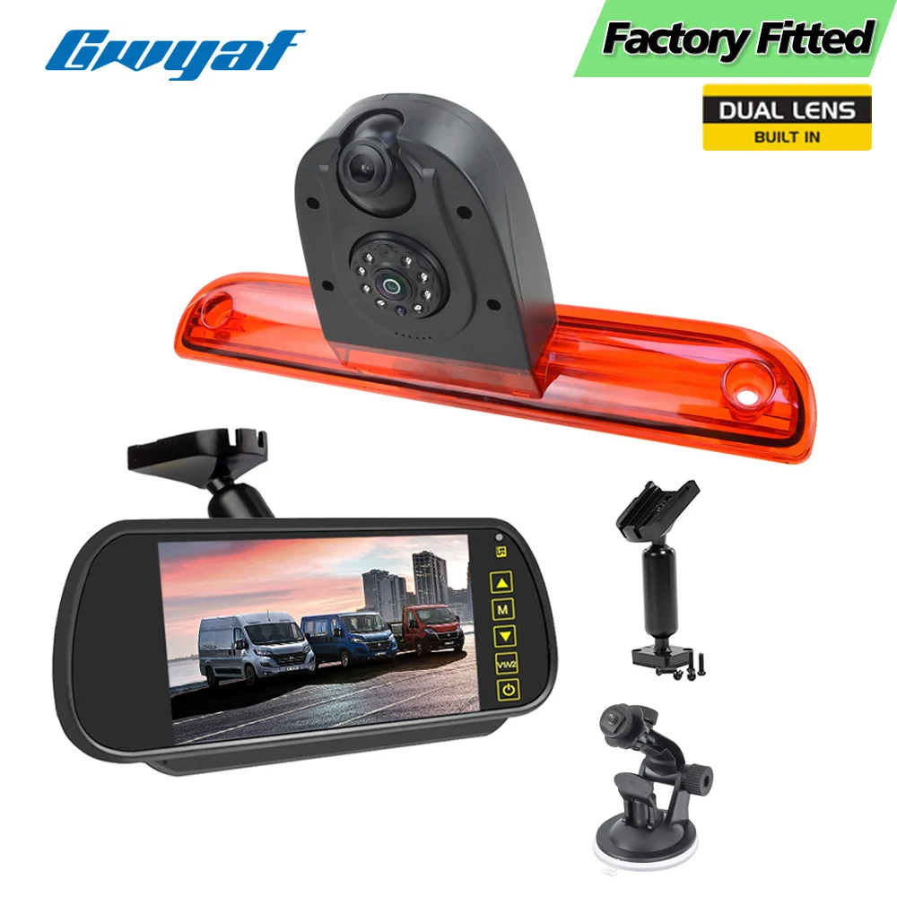 Dual-Lens-Reversing-Camera-3rd-Brake-Light-Camera-monitor-kit-Reverse ...