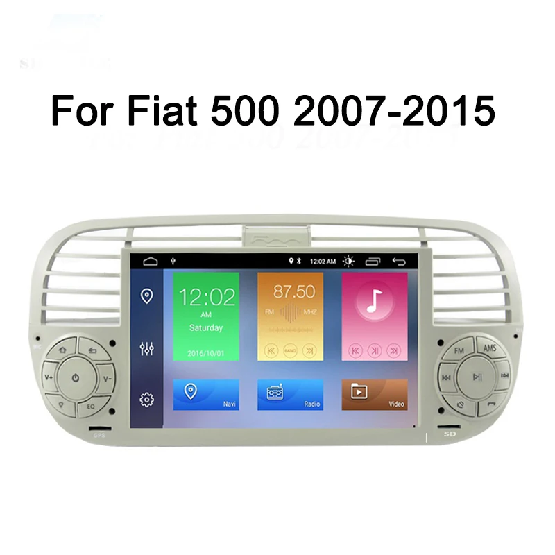 Android Car Multimedia Stereo Player Dsp Gps Bluetooth For Fiat 500 ...