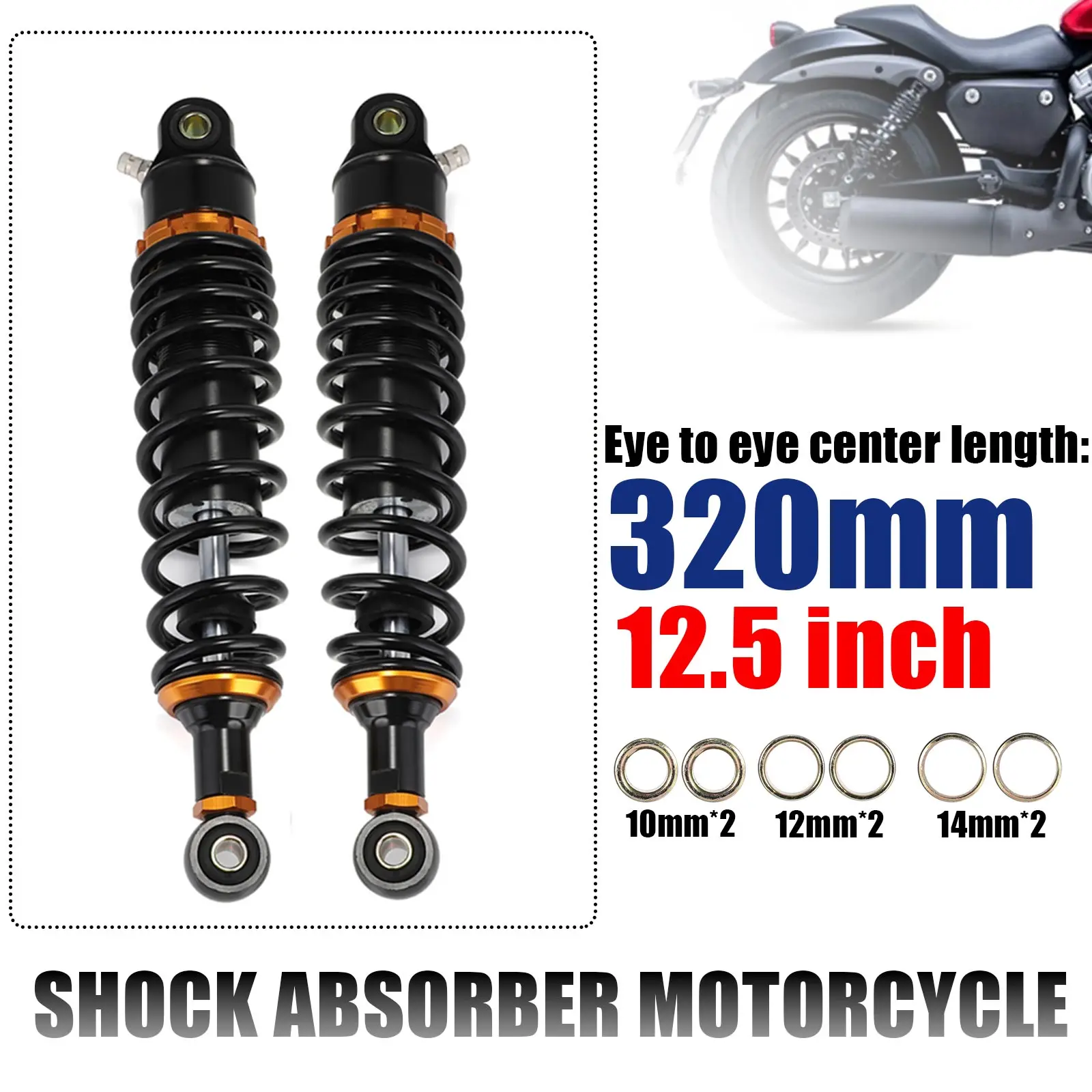 320mm-12-5-Motorcycle-Shock-Absorber-Rear-Suspension-Falling-Protection ...