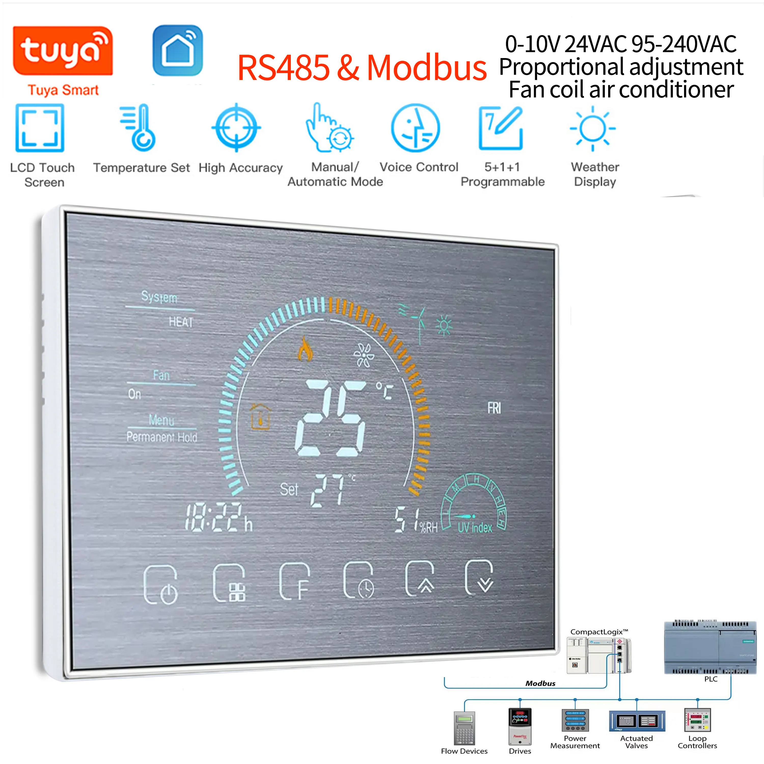 TUYA-WIFI-Air-Conditioner-Thermostat-with-RS485-Modbus-RTU-Communication-Interface-Temperature ...