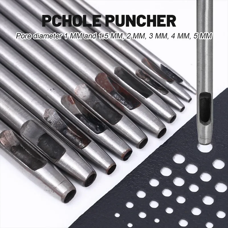 1mm-5mm Carbon Steel Round Hole Punch Tool Hollow Cutter Puncher for ...