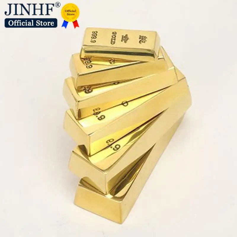 1pc-Pure-Copper-Imitation-Gold-Bar-Fake-Gold-Bar-Ingot-Brass-Solid ...