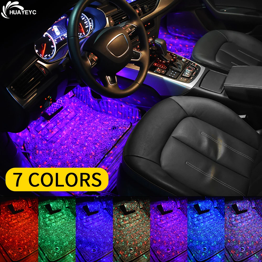 Led-Car-Soles-Of-Feet-Ambient-Lights-With-USB-Cigarette-Lighter ...