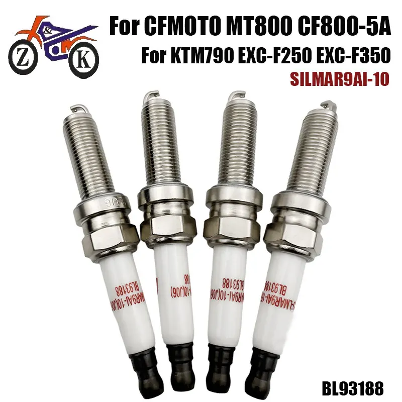 SILMAR9AI-10 Motorcycle Ignition Spark Plug Replace For CFMOTO CF800-5 ...