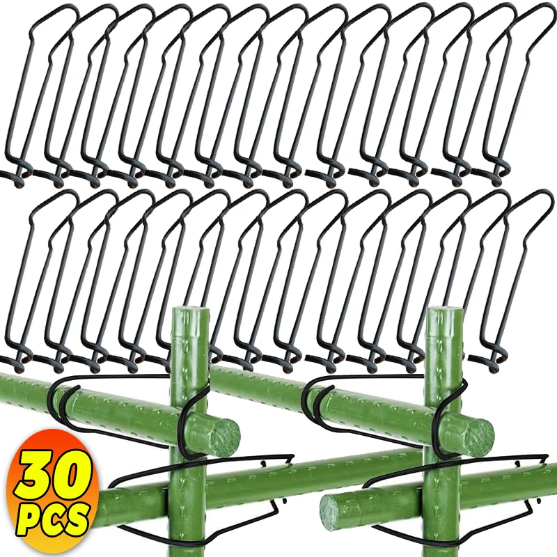 Garden Trellis Clips Steel Wire Buckle Plant Support Fixing Clamp Plant ...