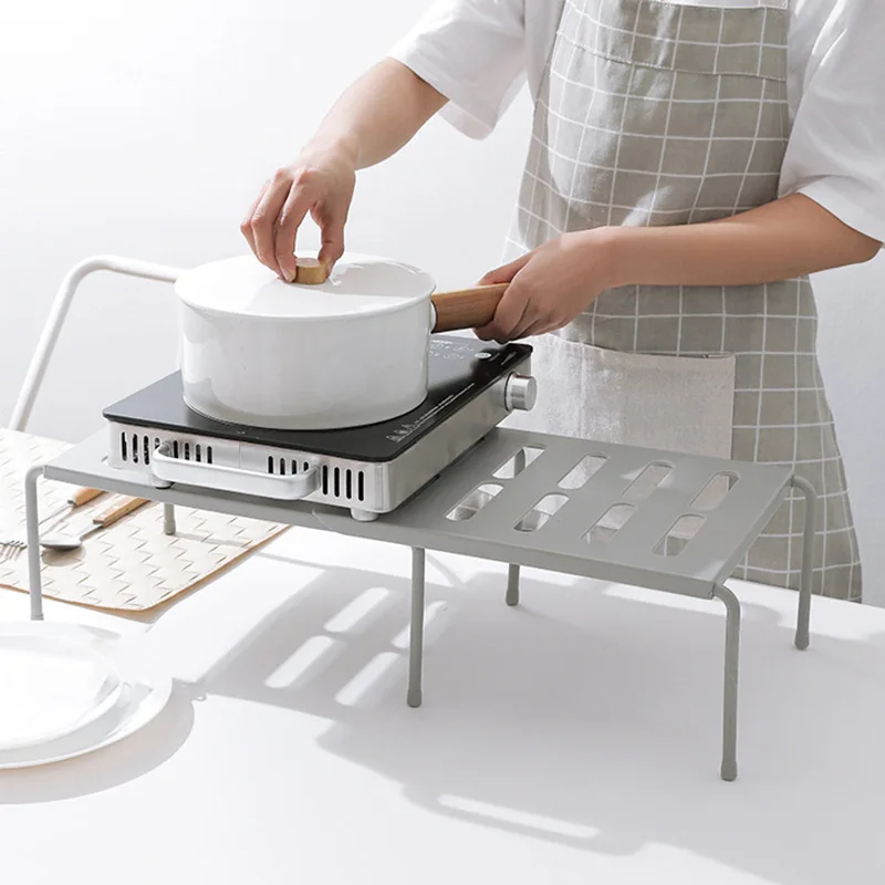 Kitchen-Retractable-Shelves-Cupboard-Dish-Racks-Kitchenware-Condiment ...