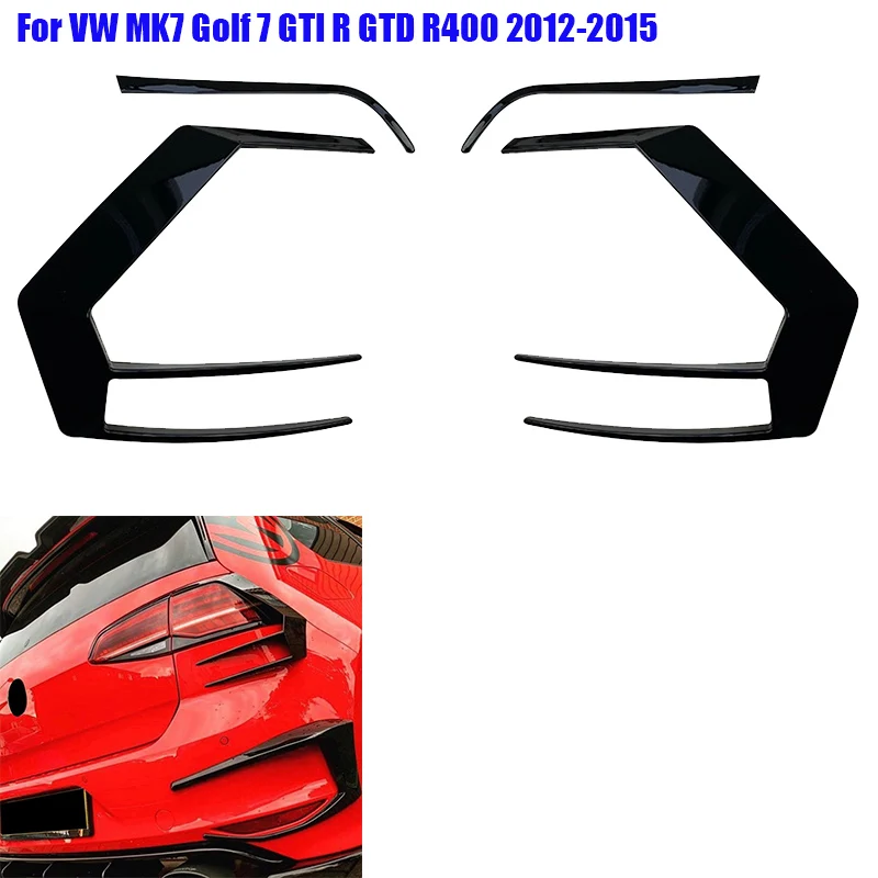Car-Rear-Bumper-Splitter-Canard-Trim-Tail-Light-Covers-Rear-Lamp ...