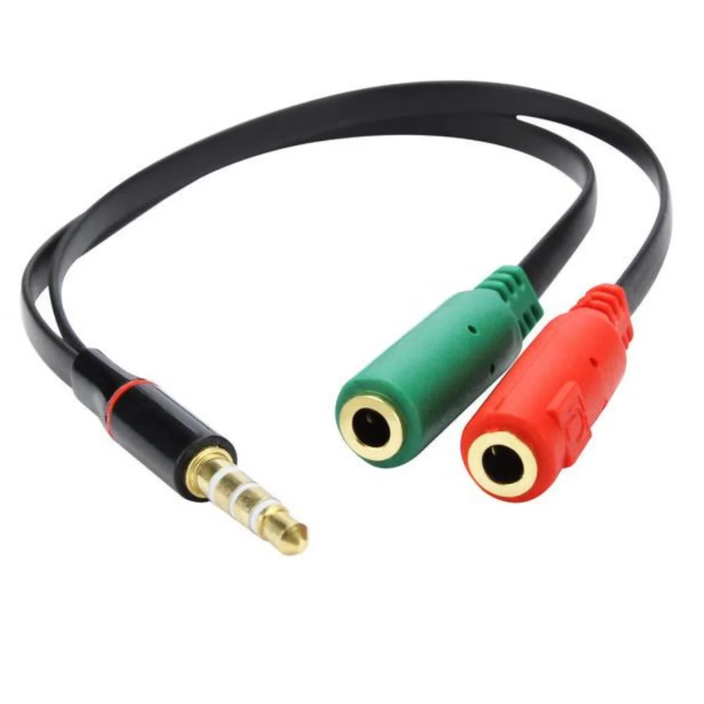 P1 P2 Adapter for P3 Earphone And Microphone Headset Mobile Phone ...