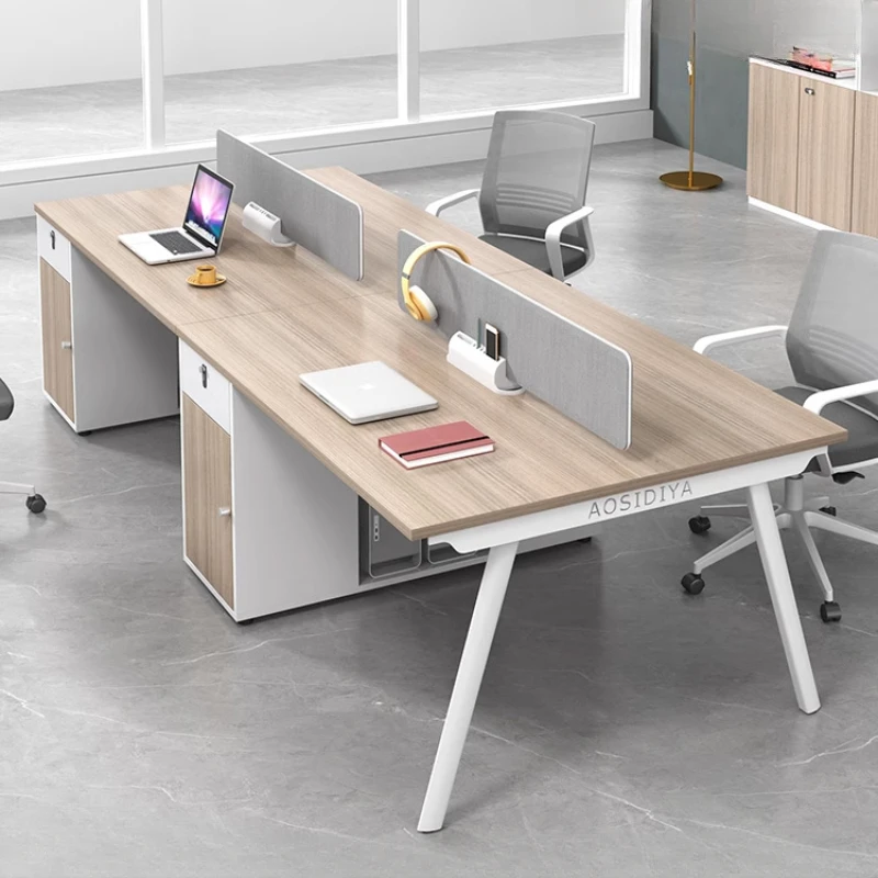 Combination-Workbench-Office-Desks-Clerk-Modern-Simplicity-Storage ...