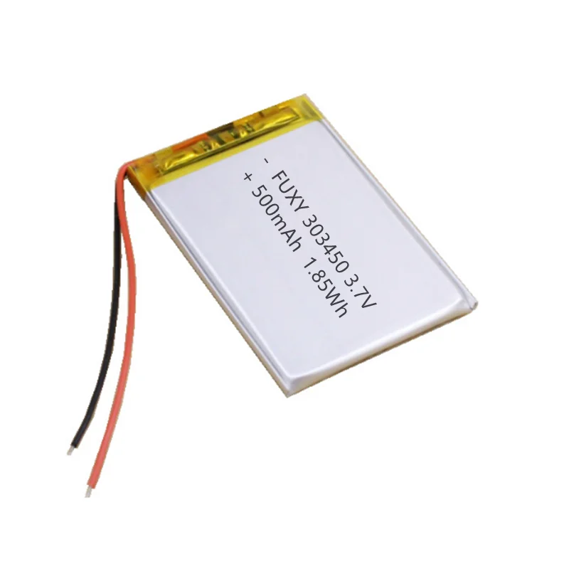 Grade-A-Ultra-Thin-Rechargeable-Lithium-Polymer-Battery-303450-3-7V ...