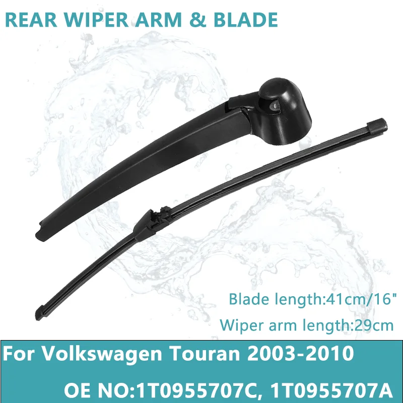 16-290mm-Rear-Windscreen-Window-Wiper-Arm-Blade-Kit-For-VW-Touran-2003 ...