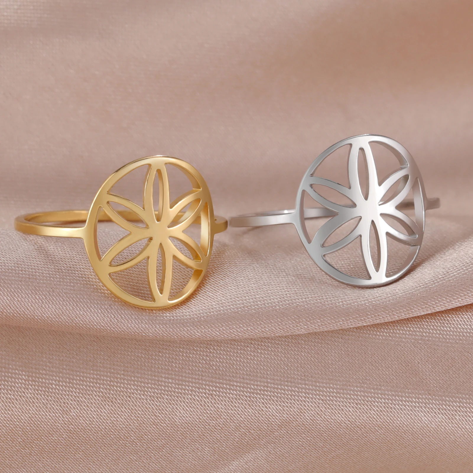 Skyrim-Sacred-Geometry-Germ-Of-Life-Ring-Women-s-Stainless-Steel-Gold ...