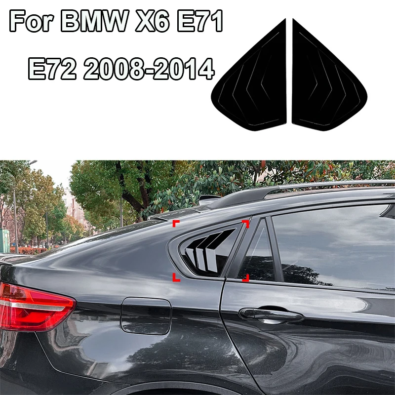 For-BMW-X6-E71-E72-2008-2014-Triangle-louver-shark-gill-shaped-rear ...