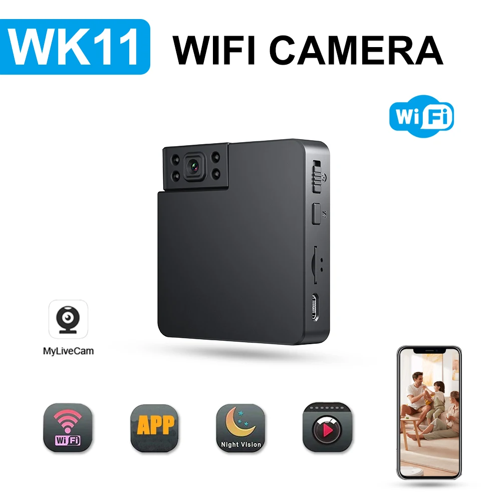 WK11 Mini Wifi Camera Indoor Outdoor Wireless Network Home Security Cam ...
