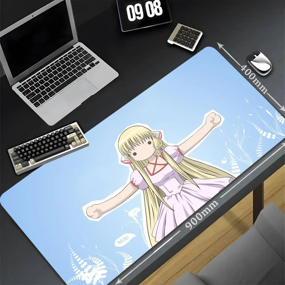 C-Chobits Chii Anime Girl Mouse Pad 90x40 Cm Desk Mat Xxl Pc Gamer ...