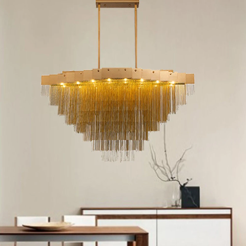 Modern-Chain-Chandeliers-Gold-Black-Bedroom-Decoration-Suspension ...