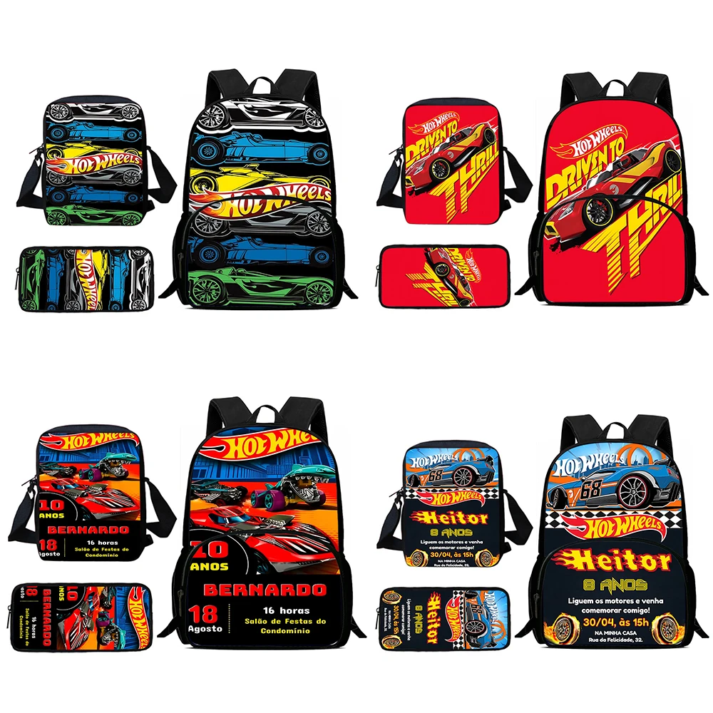 Child-Backpacks-Racing-Hot-wheelss-Shoulder-Bag-Pencil-Case-Pupil-Large ...