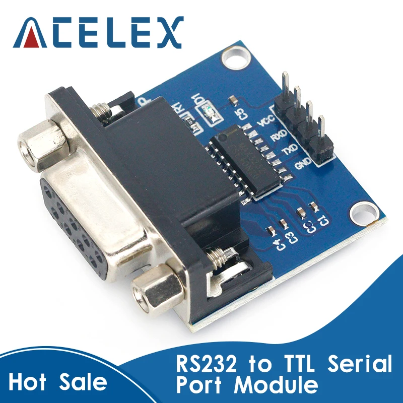 Módulo convertidor de puerto serie MAX3232 RS232 a TTL, conector DB9 ...