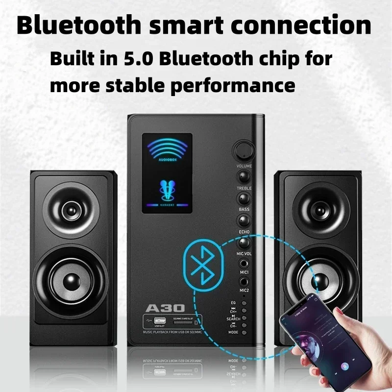 SADA-caixa-de-som-bluetooth-Home-Portable-Cinema-K-Song-Subwoofer-Home ...