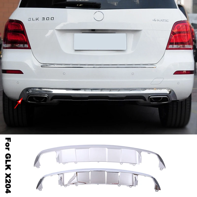 A2048857423 A2048857323 Rear Bumper Chrome Chromium Trim Spoiler ...