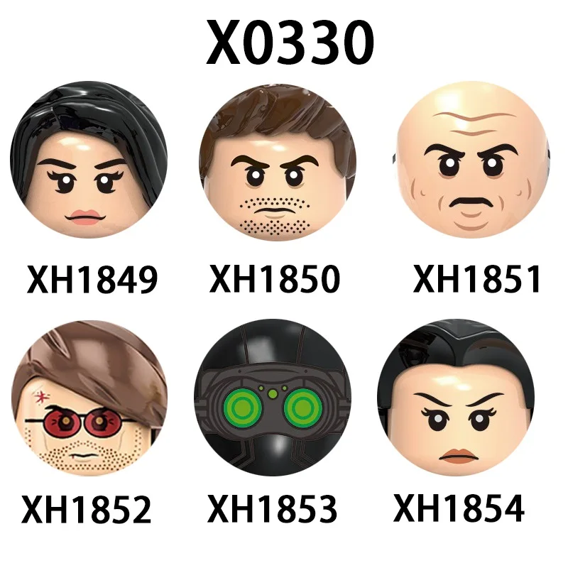 2022 X0330 yeni sıcak satış kahramanlar şövalye film yapı taşları aksesuarları kafa eylem ...