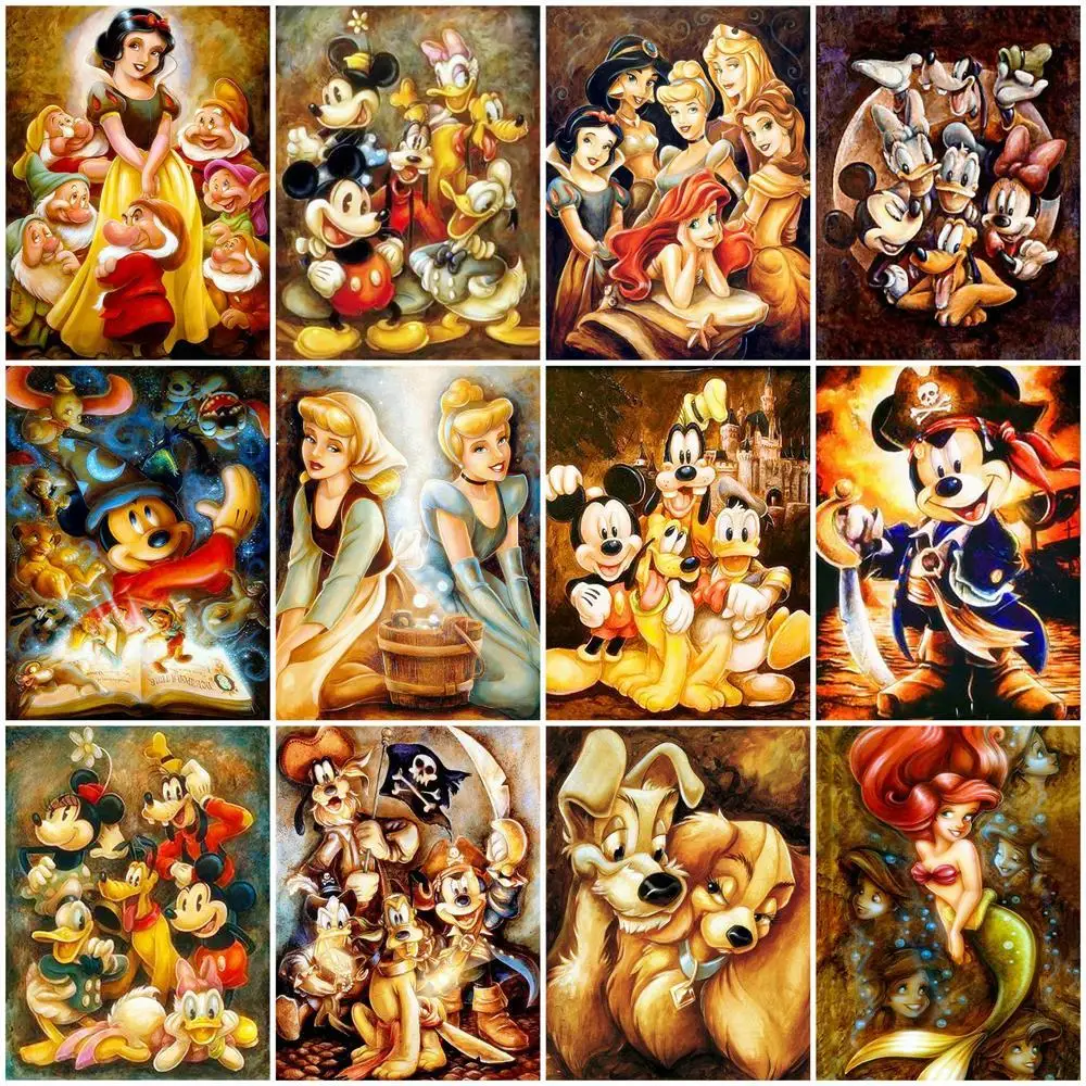 Disney-Ariel-The-Little-Mermaid-Princess-Painting-By-Numbers-Donald ...