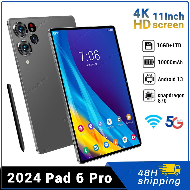 Pad-6-Pro-Android-13-Tablets-PC-Original-16GB-1T-4K-Screen-Tablet-5G ...