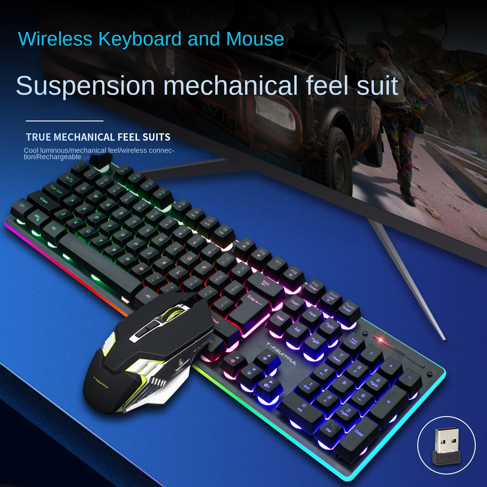 KM99-Wireless-Keyboards-Mouse-Set-RGB-Backlit-Mechanical-Feel-Gaming ...